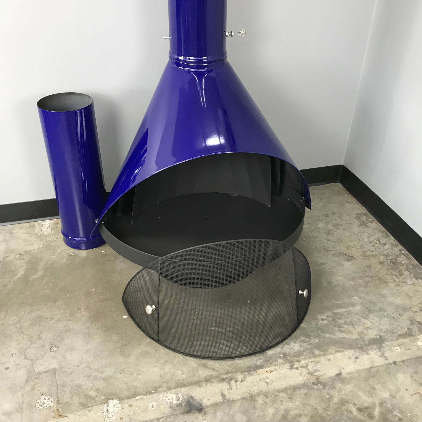Malm Zircon 34" MCM Floating Cone Fireplace | Wood Burning | Made in ...